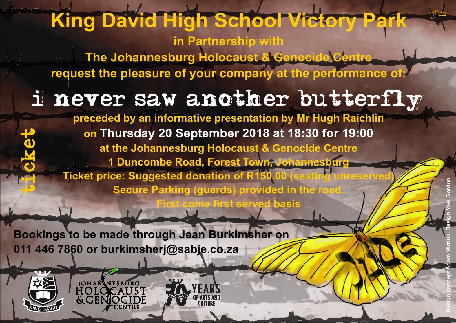 I Never Saw Another Butterfly - The Johannesburg Holocaust & Genocide ...