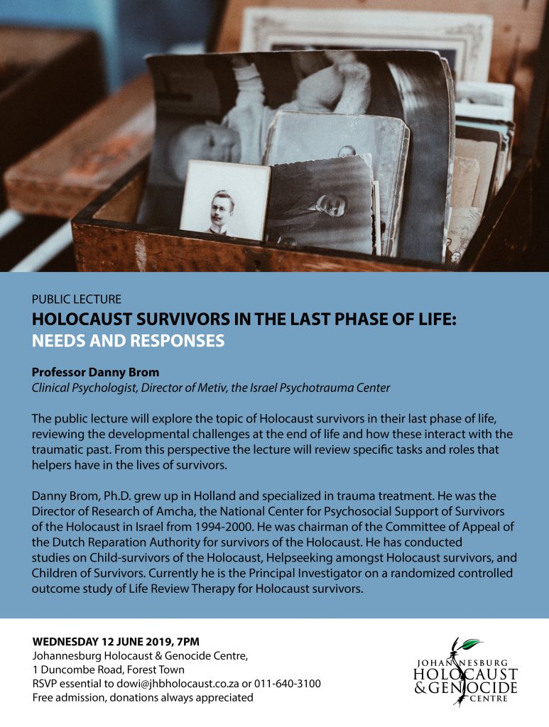 Holocaust Survivors in the Last Phase of Life - The Johannesburg ...